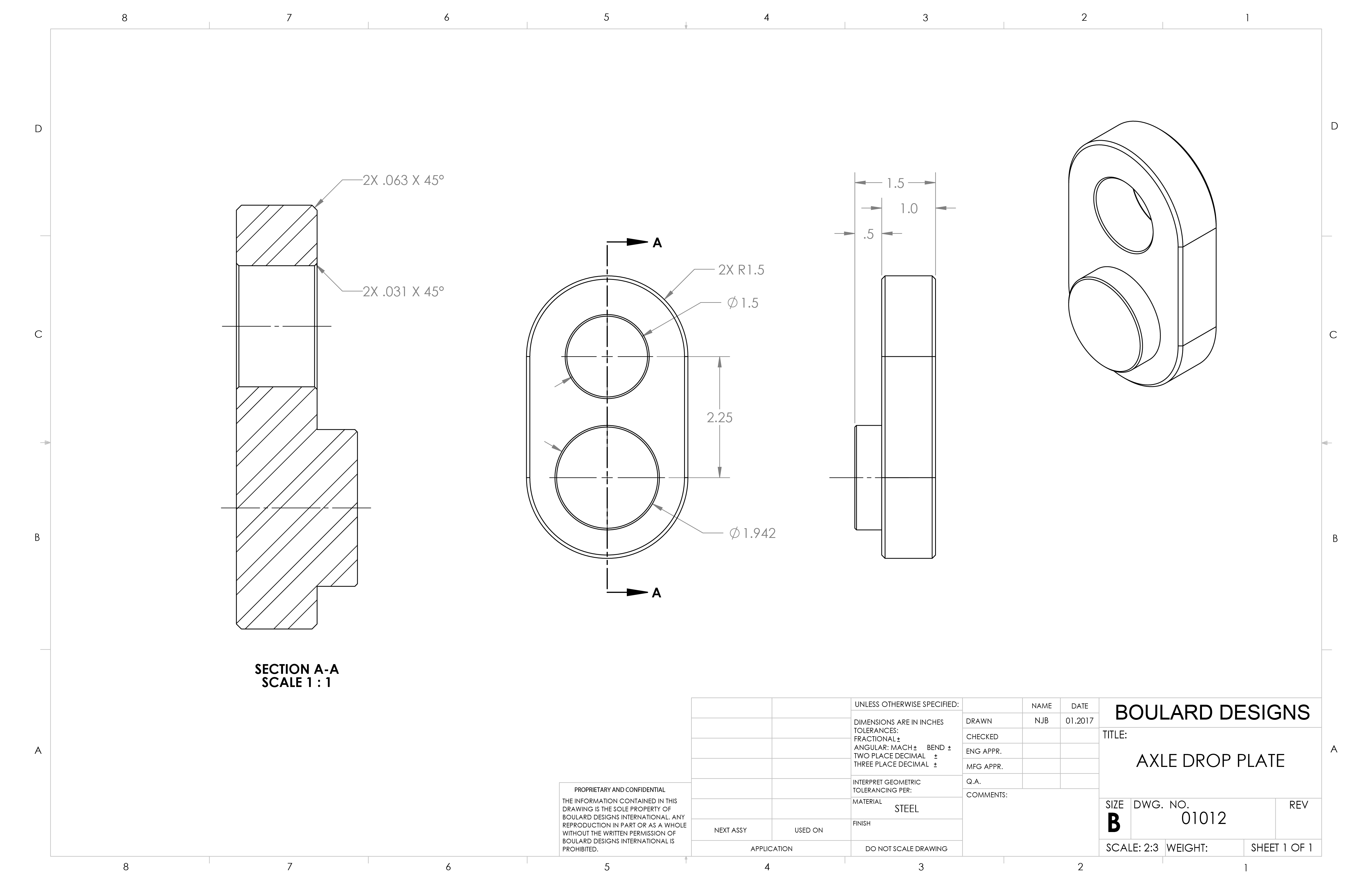 DRAWINGS – Classic Teardrop Trailer